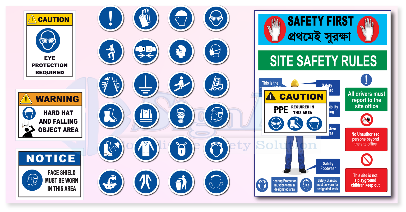 PPE safety sign